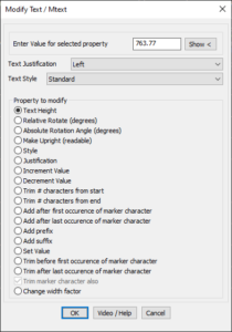 Globally Modify TEXT/MTEXT: CP_MODTXT – CADPower Command - CADPower