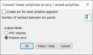 Convert Linear Polylines to Arcs/Arced Polylines: CP_PLINE2ARC – CADPower Command - CADPower