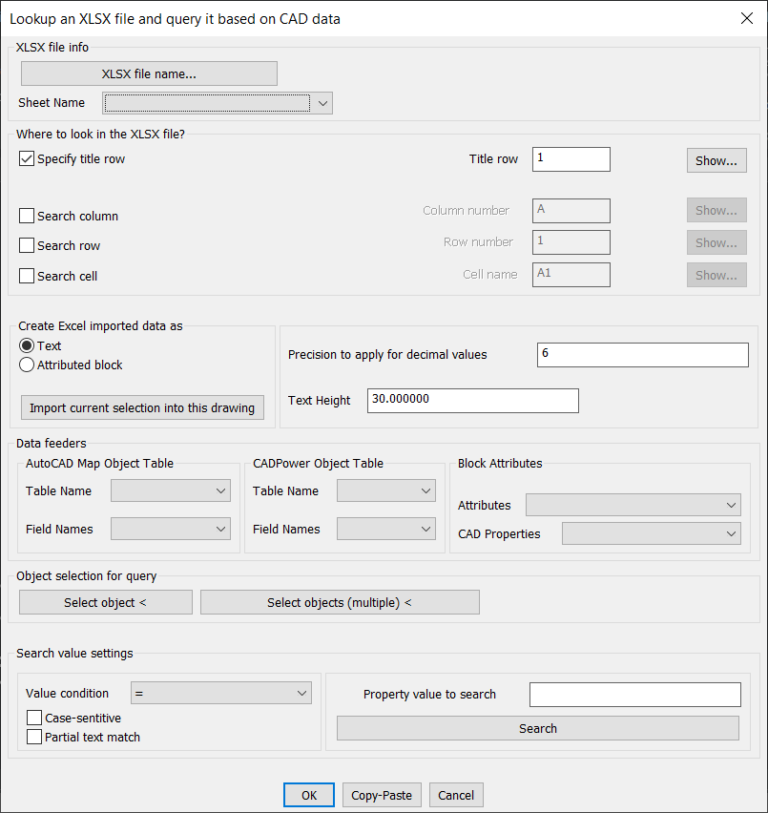 Query and Insert Data from Excel Sheet: CP_EXCELQUERY – CADPower ...