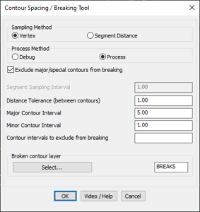 Contour Spacing Distance Tool: GT_CONTDIST – GeoTools Command - GeoTools