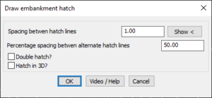 Draw Embankment Hatch Slopes Pattern: GT_EMBHATCH – GeoTools Command ...