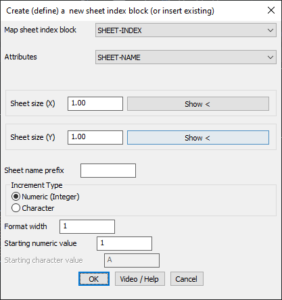 Create and Place Map Sheet Index Block: GT_SHEETINS – GeoTools Command - GeoTools