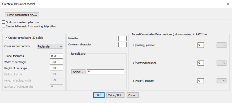Create 3d Tunnel Models: GEOL_TUNNELMAKER – GeoTools Command - GeoTools