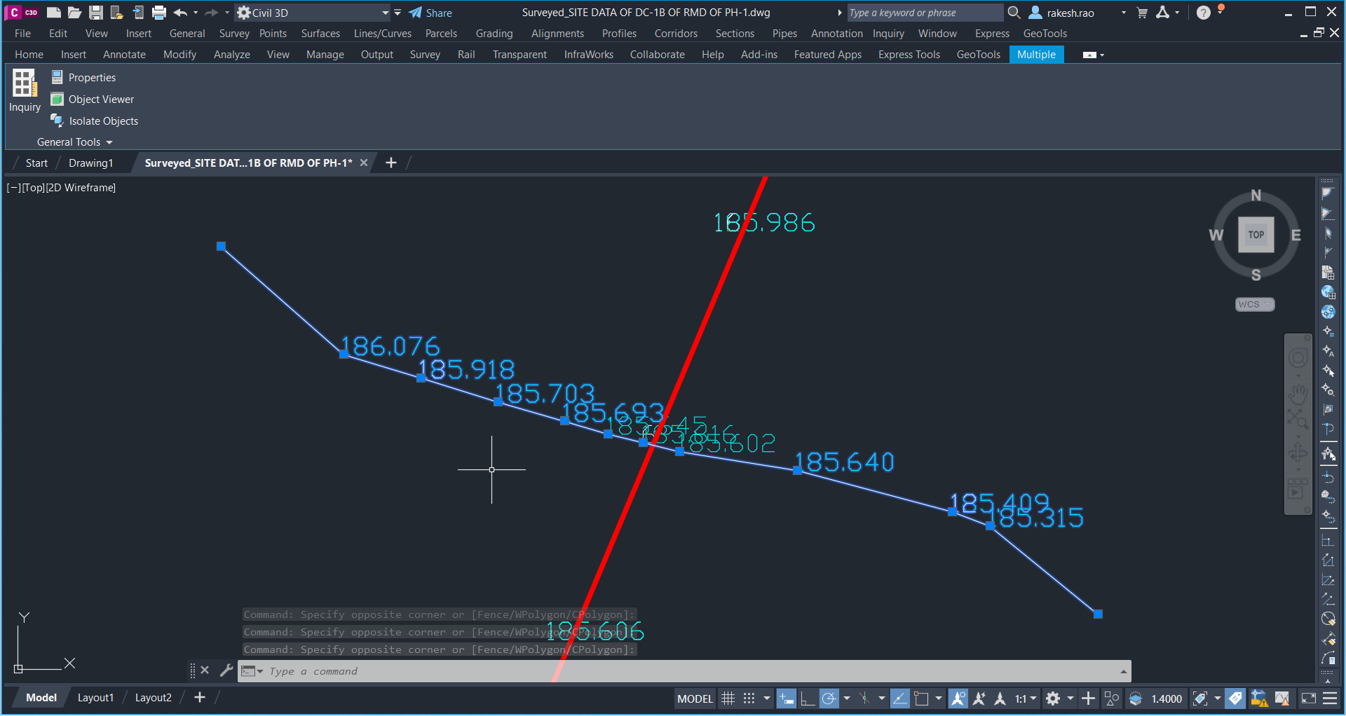 GeoTools for Processing Survey Cross-Section Data