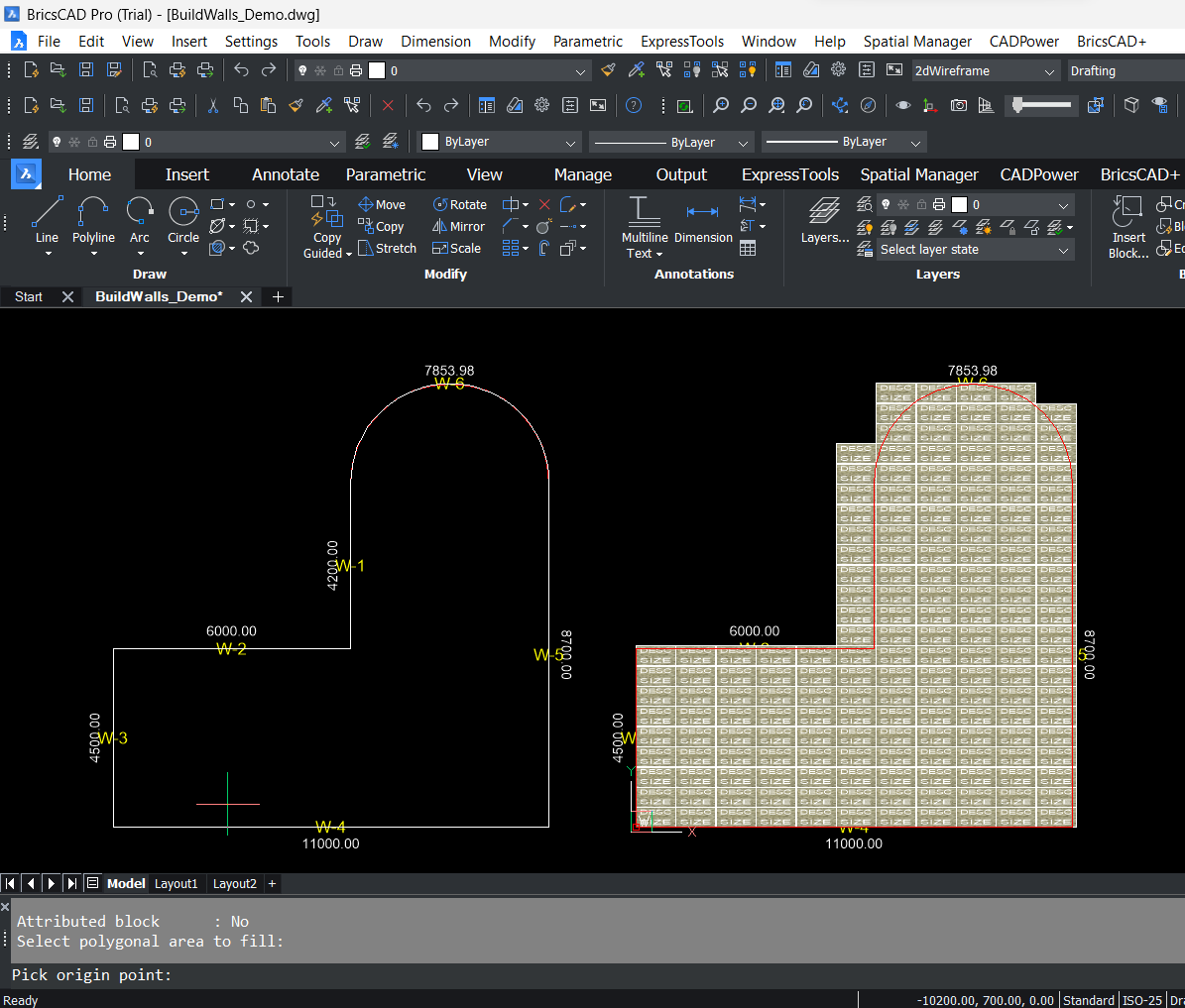 Panel/tile placements in BricsCAD V23: How CADPower automates Quantity ...