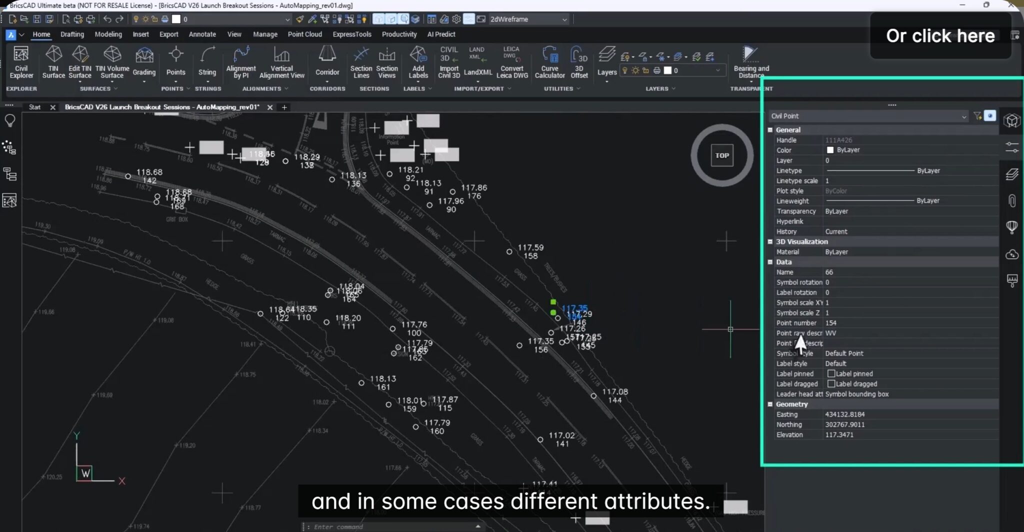 Set up Auto Mapping to manage Civil Points - Home of BricsCAD, GeoTools ...