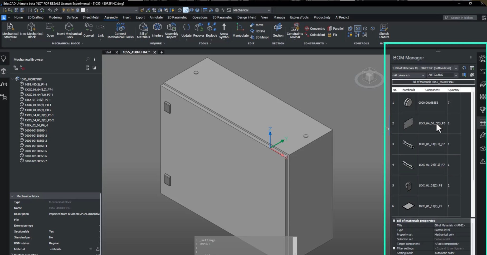 Seamless multi-CAD assembly modeling, part design and documentation ...